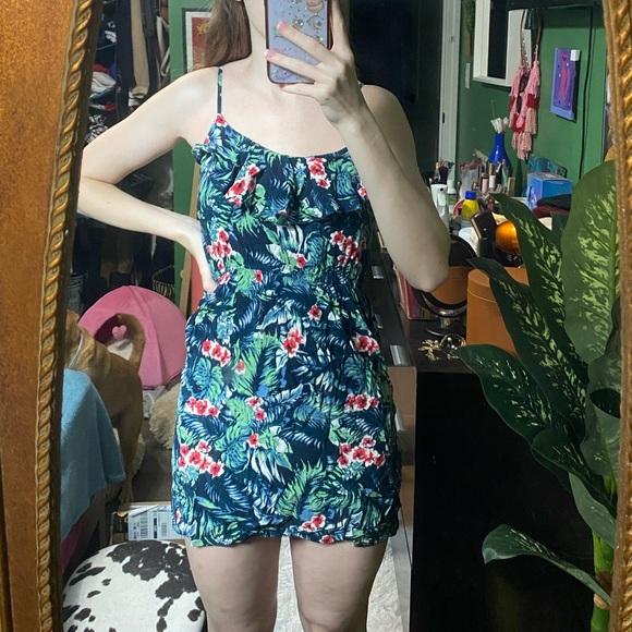 Ardene | Dresses | Ardene Tropical Print Mini Dress | Poshmark